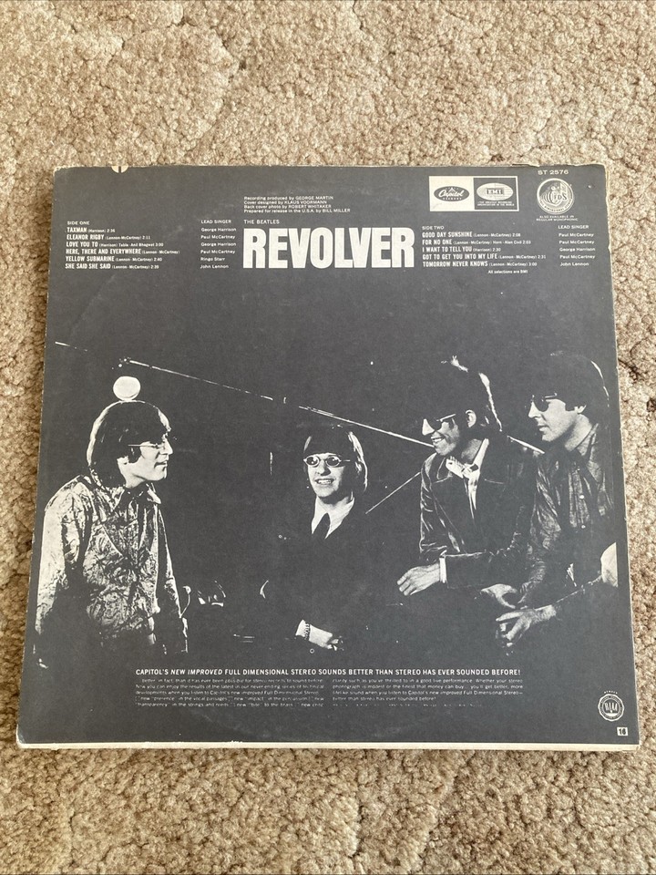 The Beatles 1966 Revolver-Capitol Records Stereo Vinyl LP ST-2576 | eBay