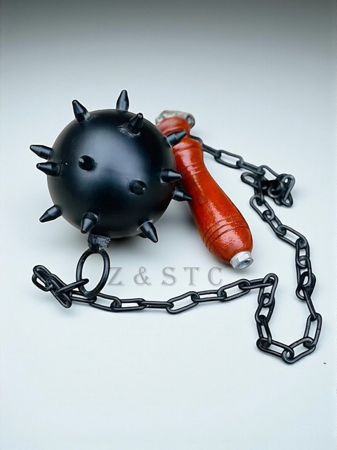 Vintage-Style Flail Mace – Medieval Warrior Weapon Replica, Lightweight ...