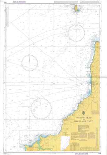 1156 England West Coast Trevose Head Hartland Point Chart Map Maritime ...