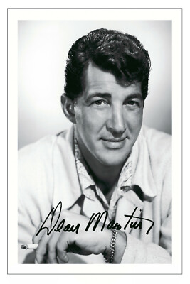 DEAN MARTIN SIGNED PHOTO PRINT AUTOGRAPH | eBay UK