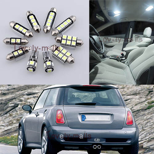 Error Free White Interior Lights Package 15x for Mini cooper S R53 2001 ...