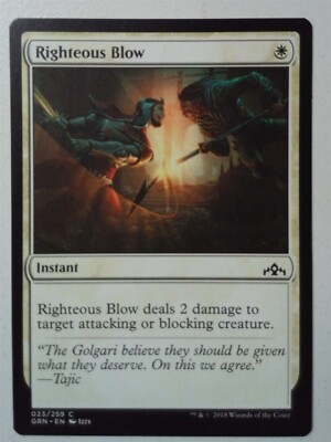 Righteous Blow *Common* Magic MtG x1 GRN Guilds of Ravnica | eBay