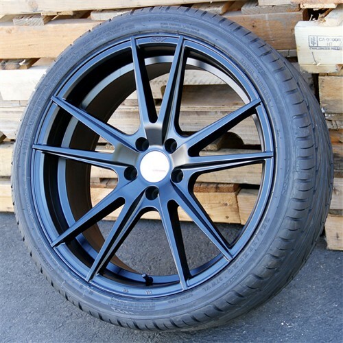 20x8.5 5x114.3 Black Wheels & Tires Package | Set of 4 | 73.1mm Hub ...