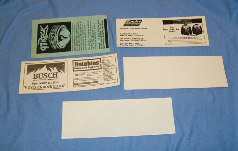 Vintage bumper stickers Buffalo NY radio station 97 Rock n roll 1980s ...