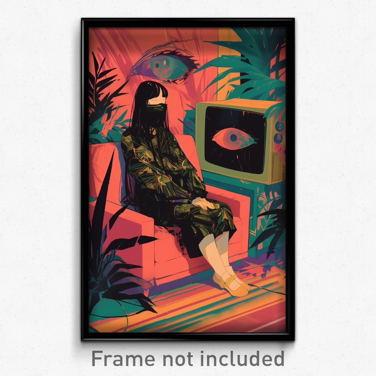 Art Poster - Muted Television (Psychedelic Trippy Weird 11x17 Print) | eBay