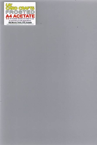 A4 Frosted Acetate 500 Micron x 5 Sheets - UKCC0239 5055776007765 | eBay