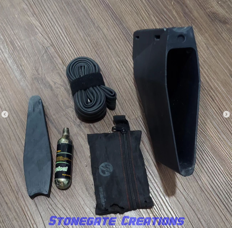 Triathlon Ironman or Time Trial bike custom 3d printed aero storage box ...