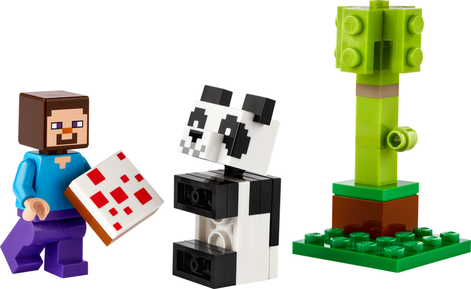 LEGO Minecraft: Steve and Baby Panda (30672) 35pc Set | BRAND NEW ...