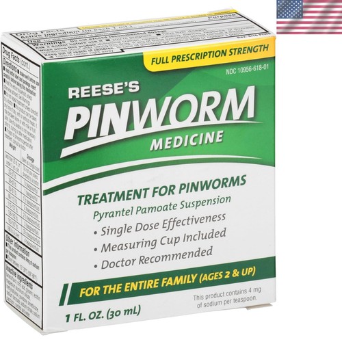 Special pack of 5 PIN WORM MEDICINE REESE'S 1 oz PYRANTEL PAMOATE ...