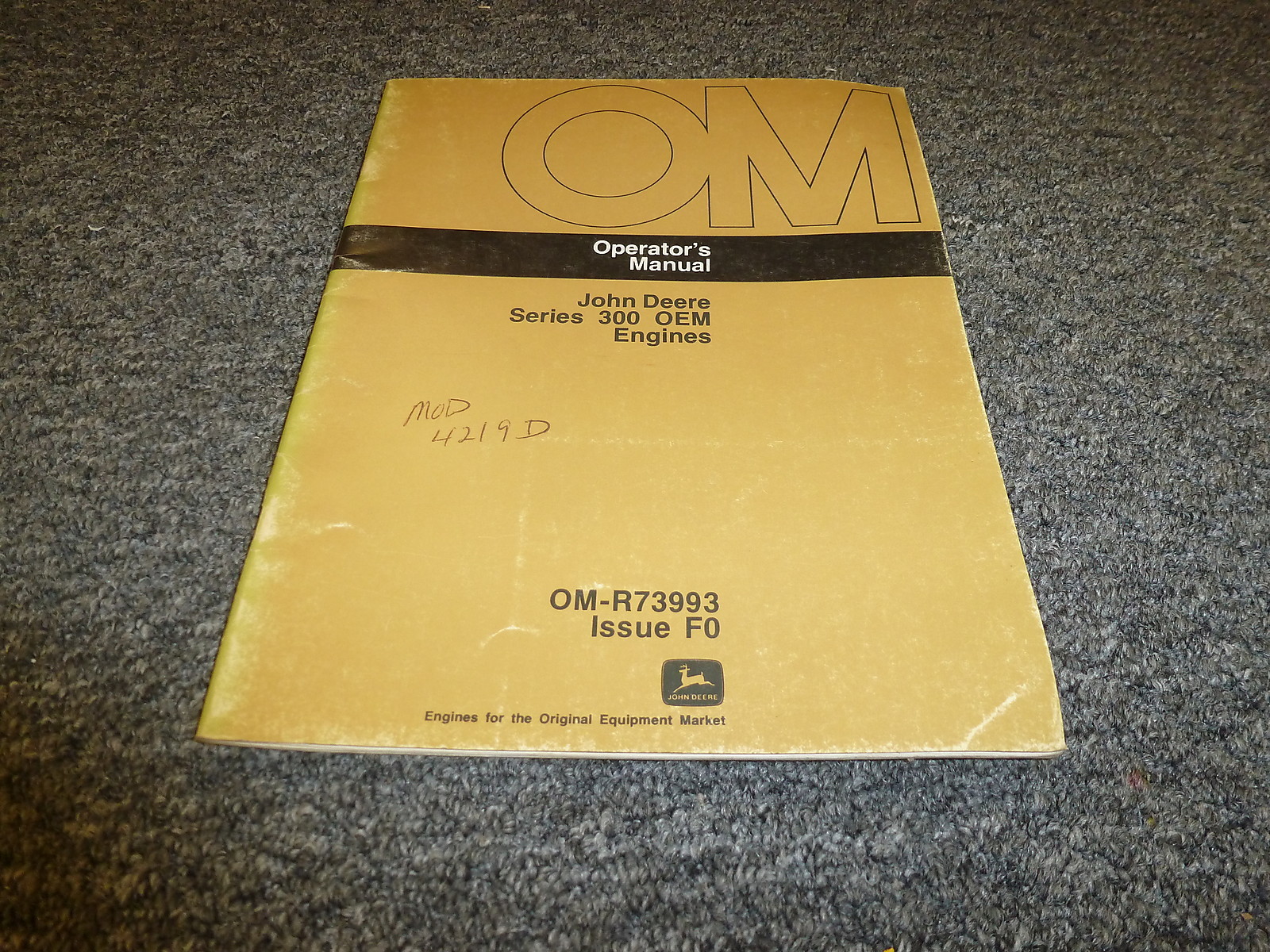 John Deere 6359T 300 Series Engines Owner Operator Manual User Guide ...