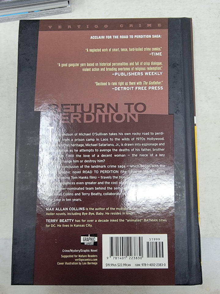 RETURN TO PERDITION ~ VERTIGO HARDCOVER CRIME MYSTERY | eBay