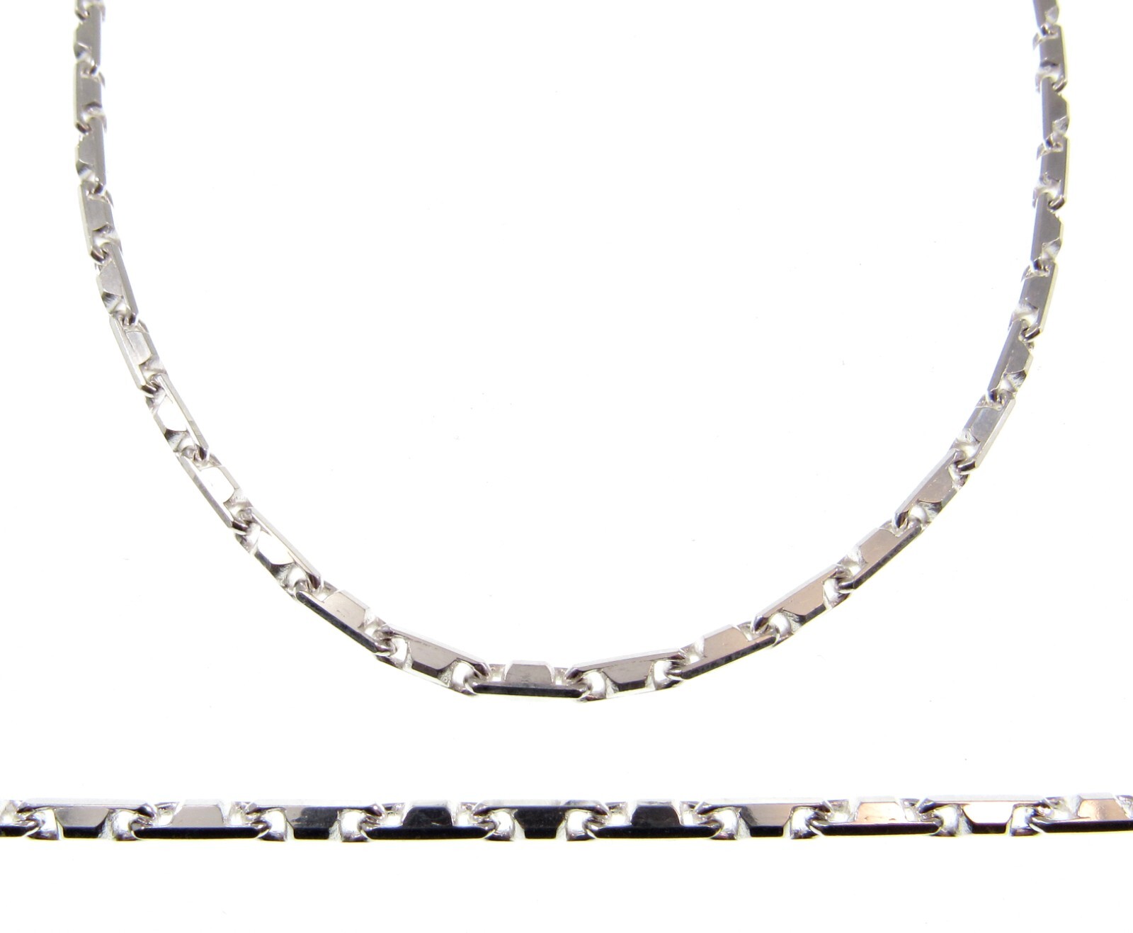 2.7MM Solid 925 Sterling Silver Italian HESHE 10 Chain Necklace Made In ...