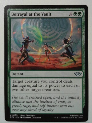 Betrayal at the Vault *Uncommon* Magic MtG x1 OTJ Outlaws of Thunder ...