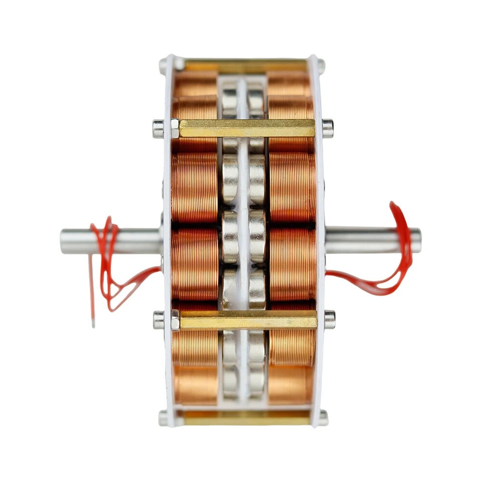 Double-layer Disc Generator 50rpm with Iron Core Multi-pole Strong ...
