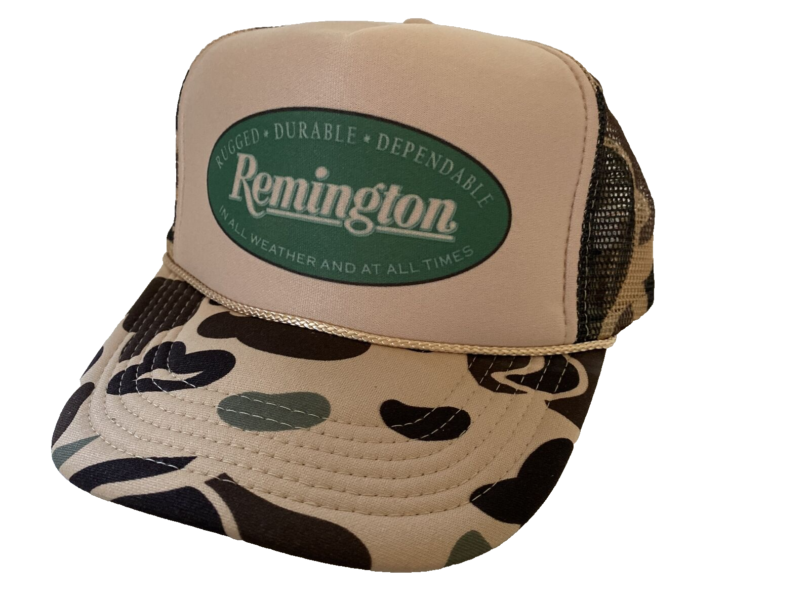Vintage Remington Guns Hat Gun Trucker Hat adjustable Camo Hunting Cap ...