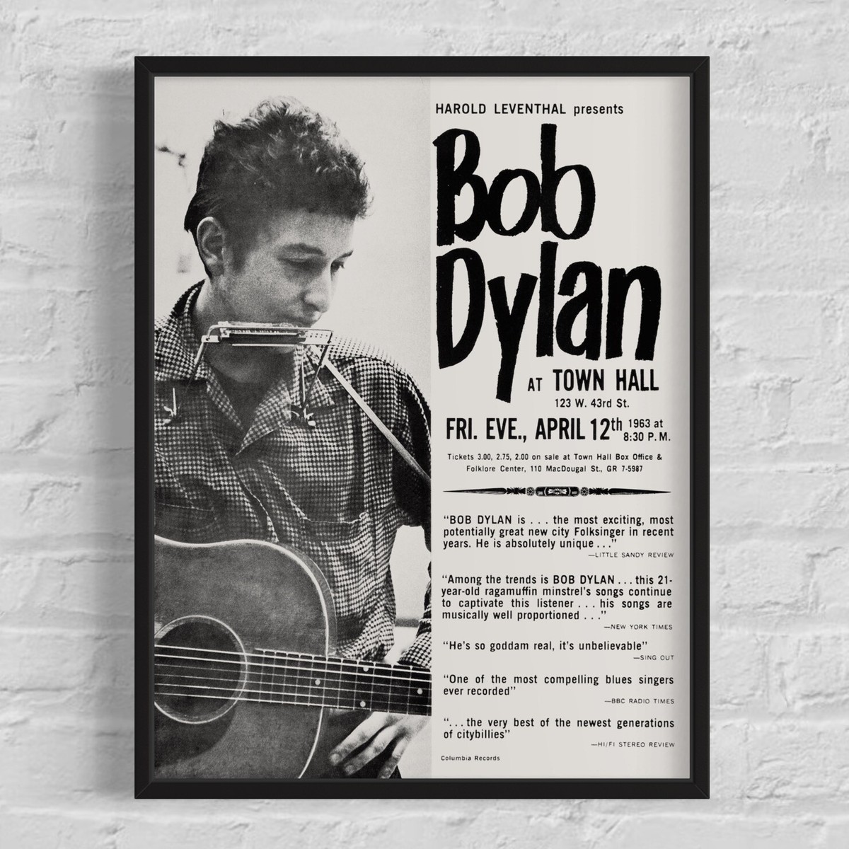 Bob Dylan Posters Bob Dylan Music Art Print No.2 – Arty Print