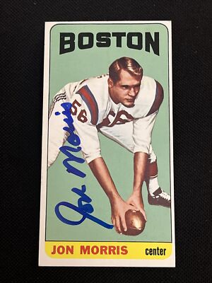 JON MORRIS 1965 TOPPS ROOKIE SIGNED AUTOGRAPHED CARD #14 BOSTON ...