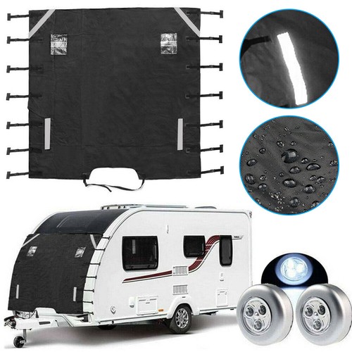 Caravan Front Towing Cover Motorhome RV Protective Thick Cover With 2 ...