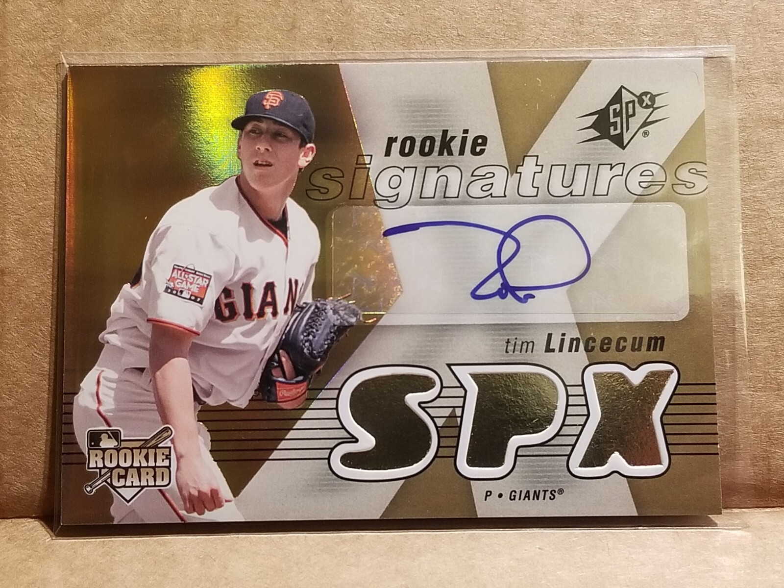 Tim Lincecum 2007 SPx Auto RC SF Giants Rookie Signatures #106 | eBay