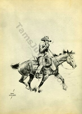 1936 Horse Art by Dan Muller - The Walk Trot - BOOK PAGE LITHO ART ...