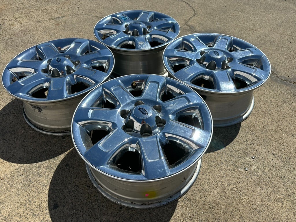 2013-2014 Ford F-150 3915 Wheel 18x7-1/2 7 Spoke Rims Chrome Clad ...