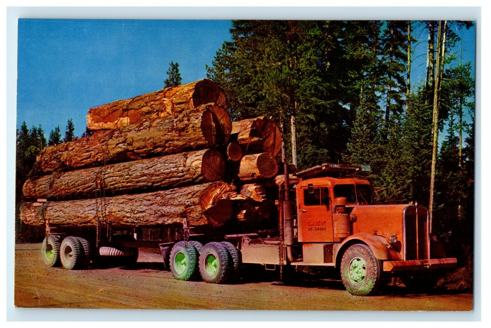 c1960's Paul Bunyan's Toothpicks Logging Truck California CA Vintage ...