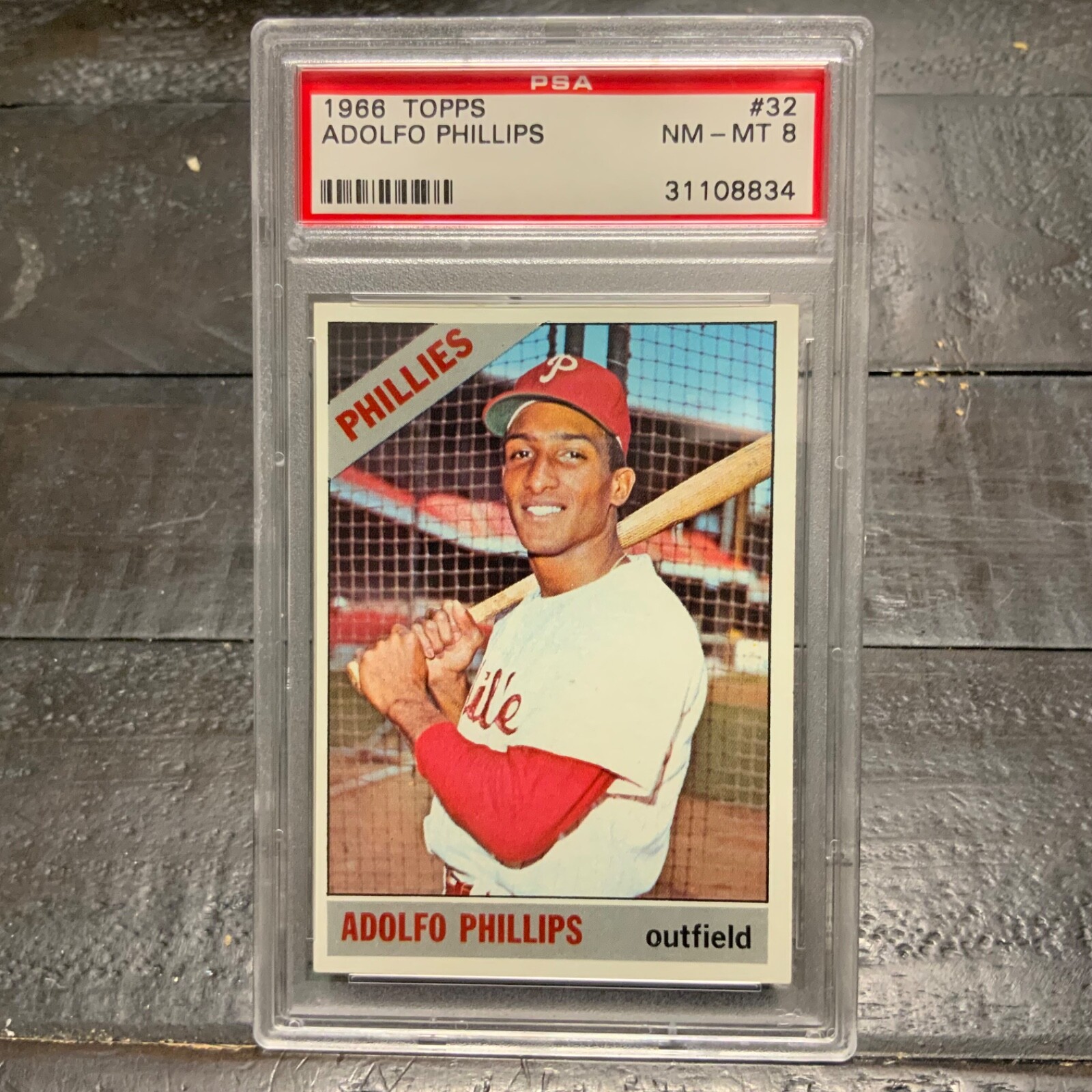1966 Topps Adolfo Phillips #32 *Phillies* PSA 8 NM-MT | eBay
