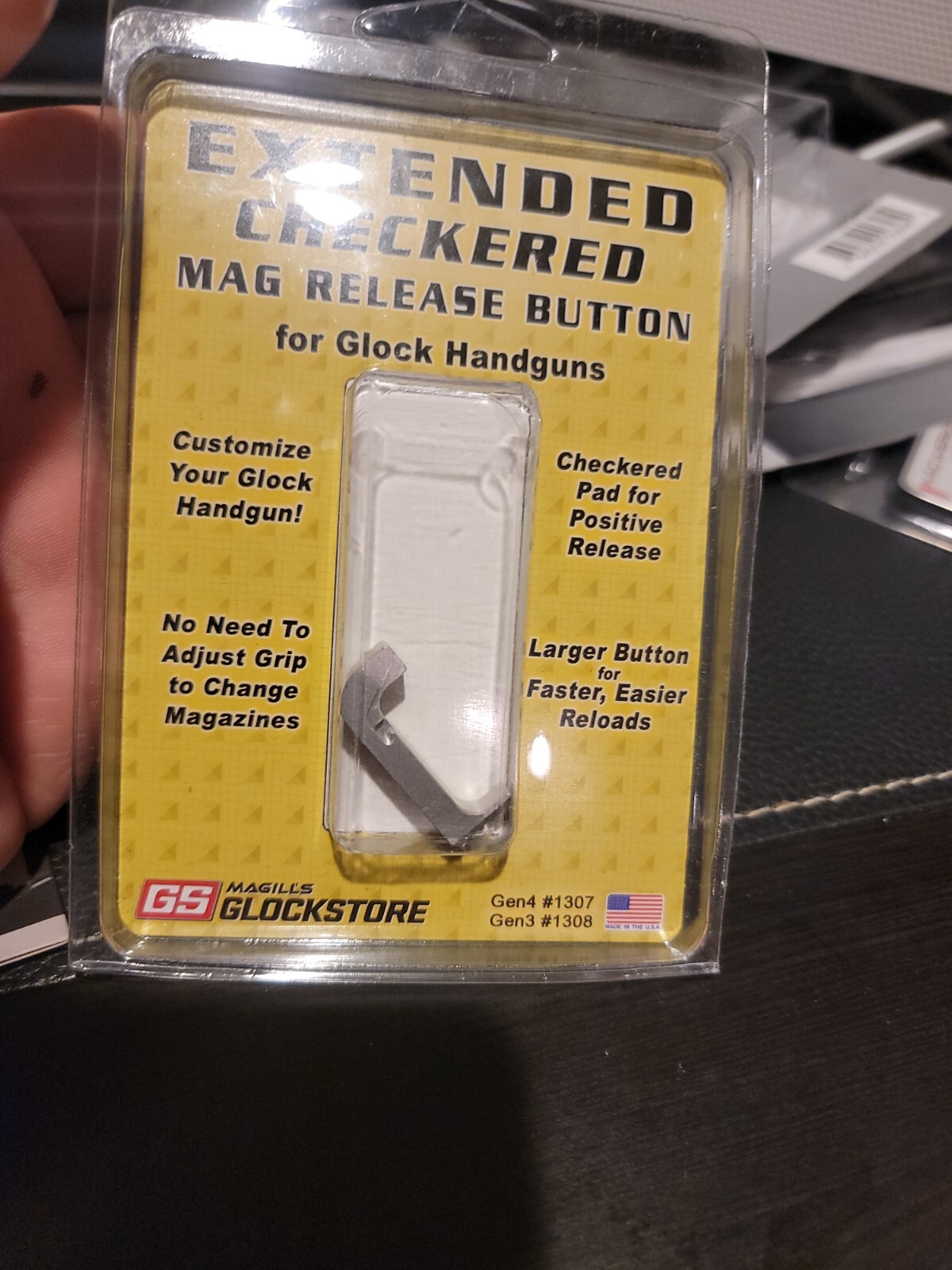 CHECKERED EXTENDED MAG CATCH FITS GEN4/GEN5 FOR GLOCKS | eBay