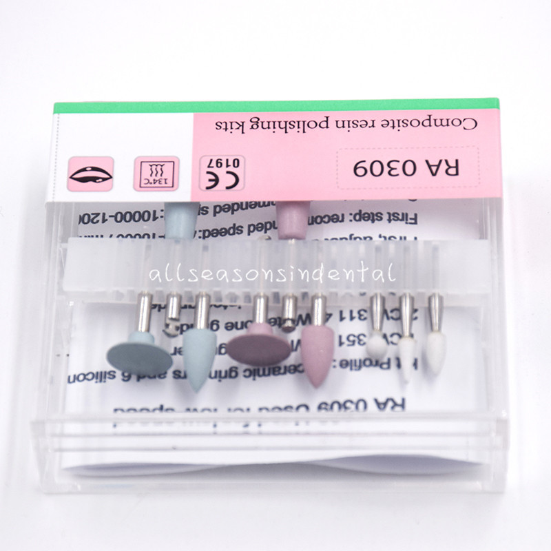 9 Pc Dental Composite RA 0309 Polishing Kit For Low-Speed Handpiece ...