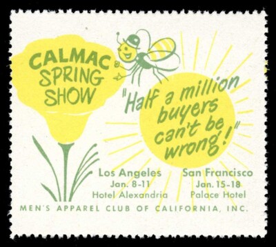 USA Poster Stamp - CALMAC Spring Show - Men's Fashion - LA and San ...