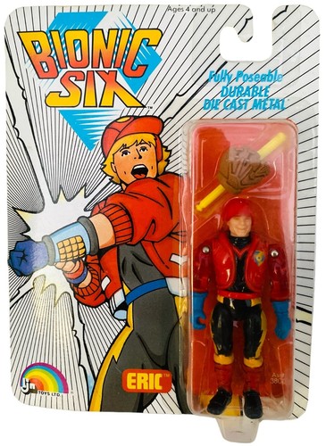 LJN Bionic Six Eric(Sport-1)Bennett Vintage 1986 DieCast Action Figure ...