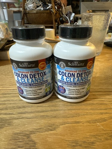 2 Bio Schwartz Colon Detox & Cleanse Advanced 15 Day 45 Caps Each | eBay