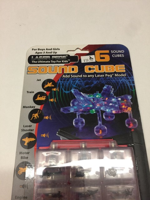 Laser Pegs Ultimate Toy Recordable Sound Cube Creative Construction Kit ...