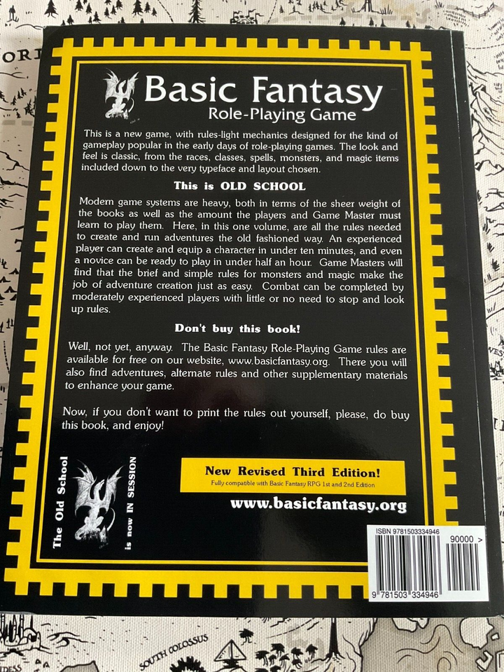 Basic Fantasy Role-Playing Game rpg book lot D&D OSR new! | eBay