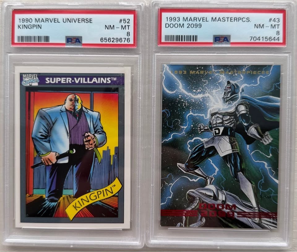 PSA Marvel Card Lot (10 Slabs) Venom Wolverine Carnage Ghost Rider 1990 ...