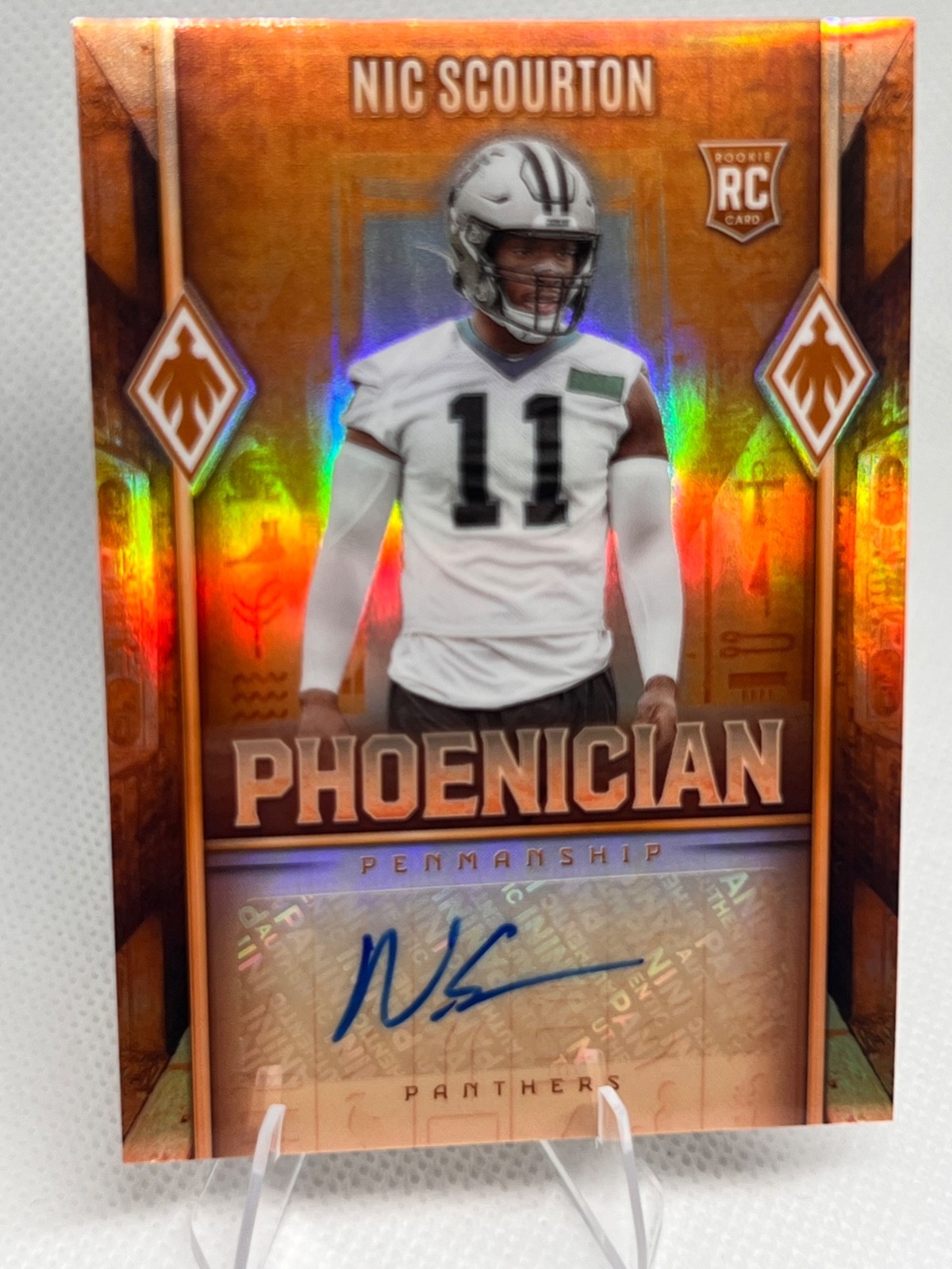 2025 Panini Phoenix Nic Scourton Phoenician Penmanship Rookie Auto RC ...