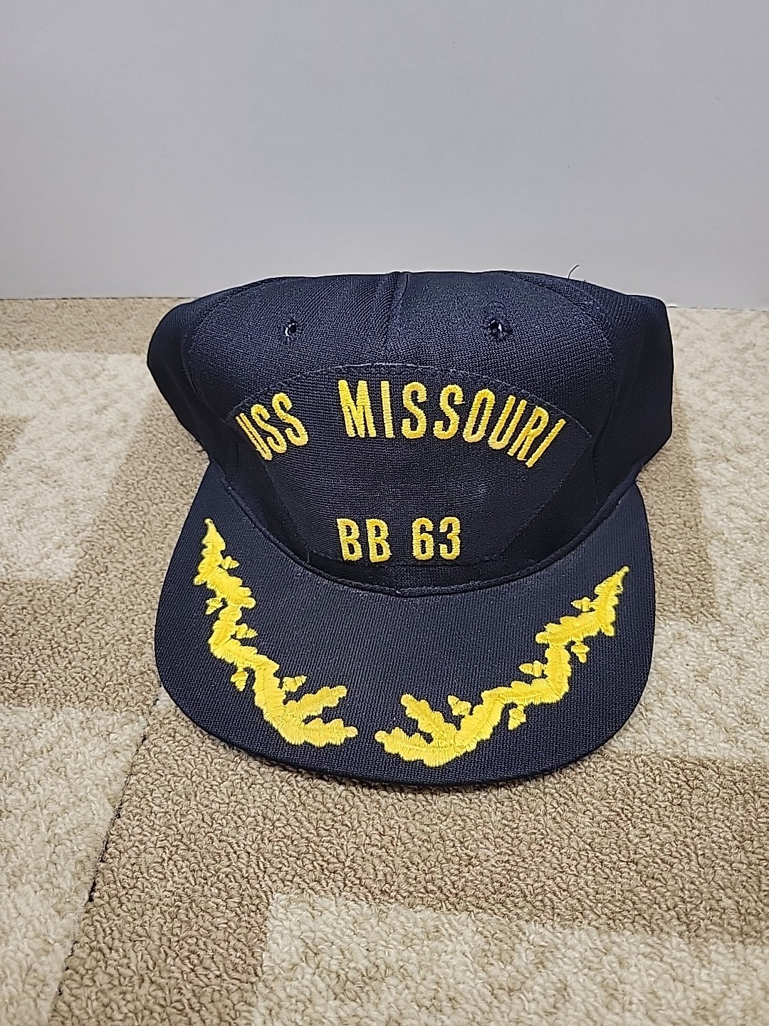 New Era 80s USS Missouri BB 63 Navy SnapBack Hat Cap … - Gem