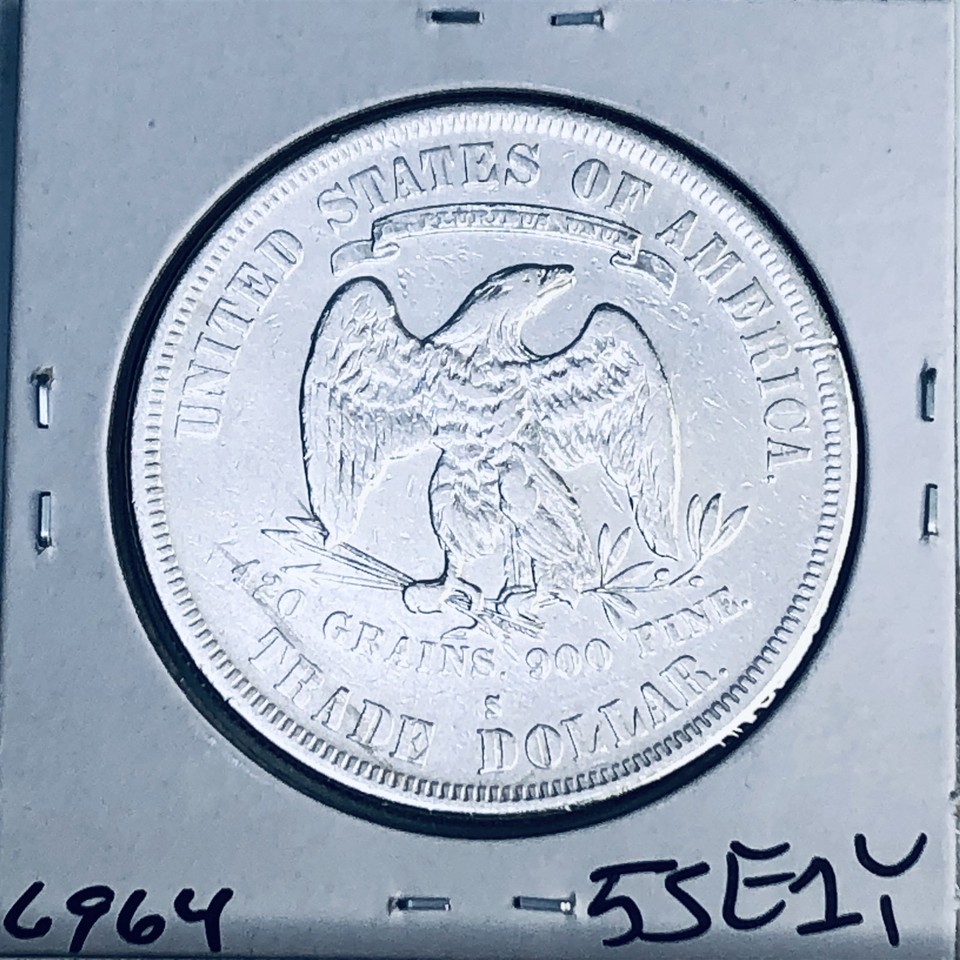 1878 S TRADE SILVER DOLLAR HI GRADE GENUINE U.S. MINT RARE KEY COIN ...