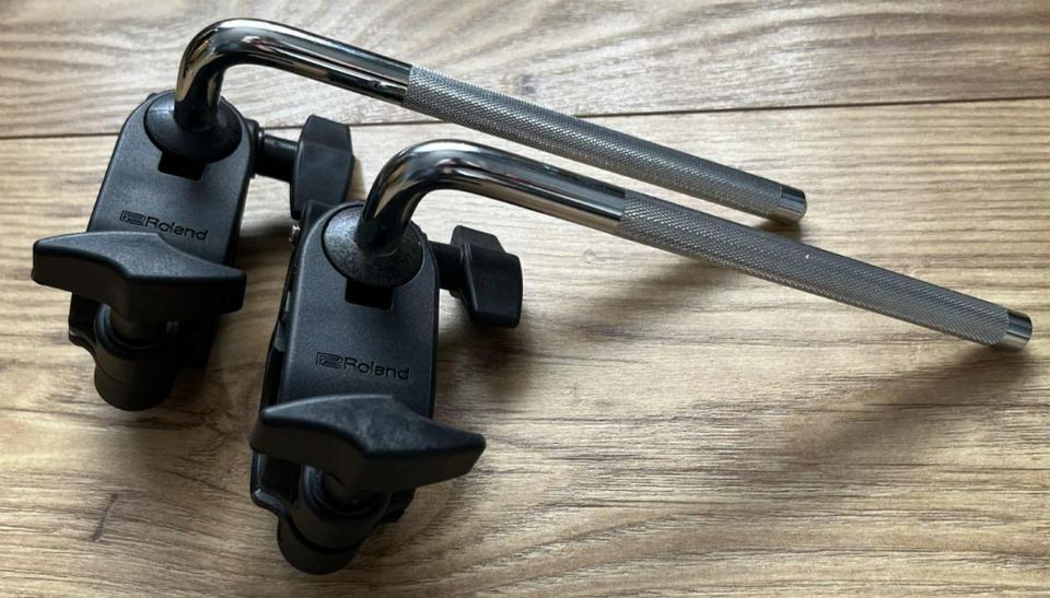 🐀👌2 X ROLAND MDH TOM HOLDERS WITH L ARMS /FREE POSTAGE INCLUDED🚚📦👌🐀 ...