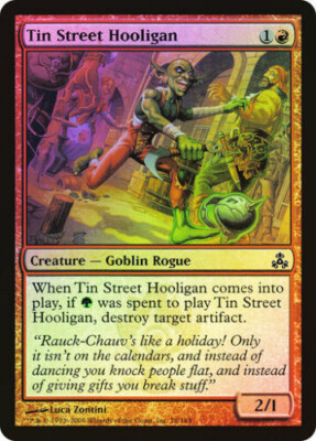 mtg magic tin street hooligan FOIL ENGLISH Aigrefin de la rue d'étain 4 ...