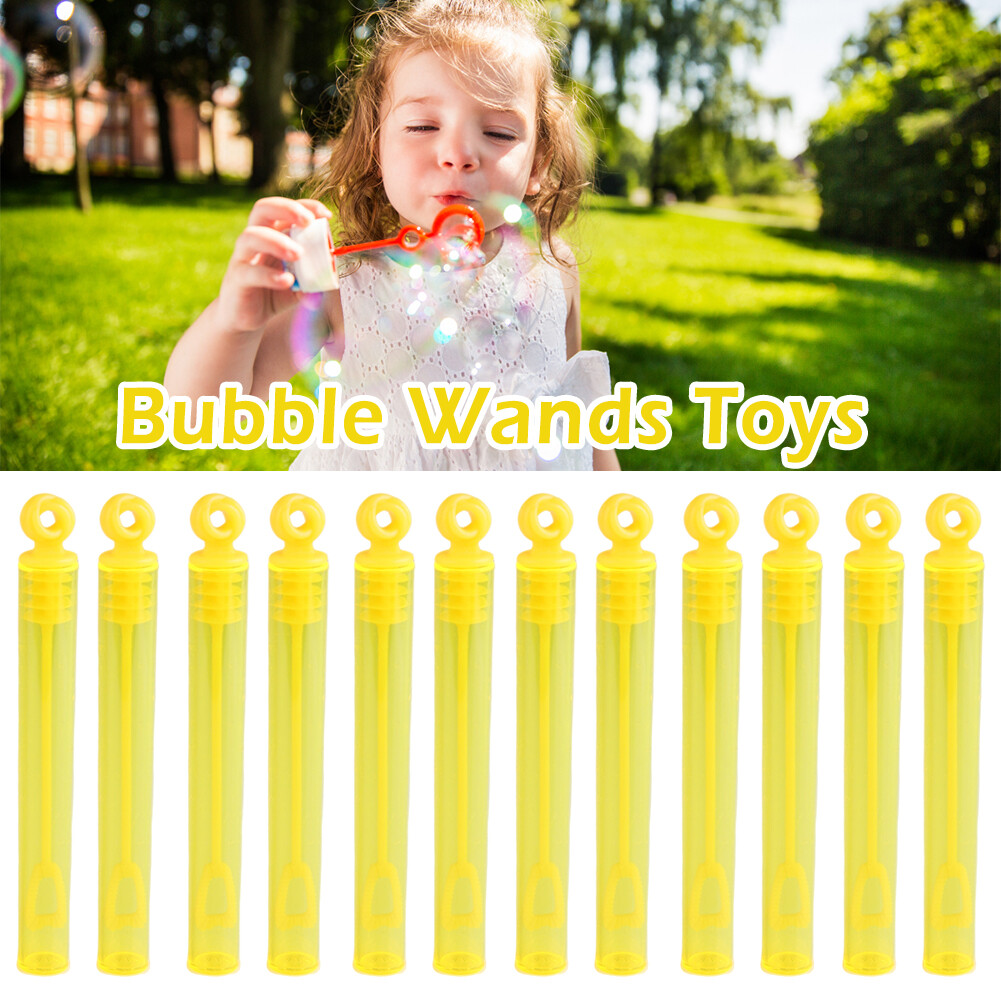 Bubble Stick Sets Wedding Guests Gifts for Kids Children (Yellow 10pcs ...