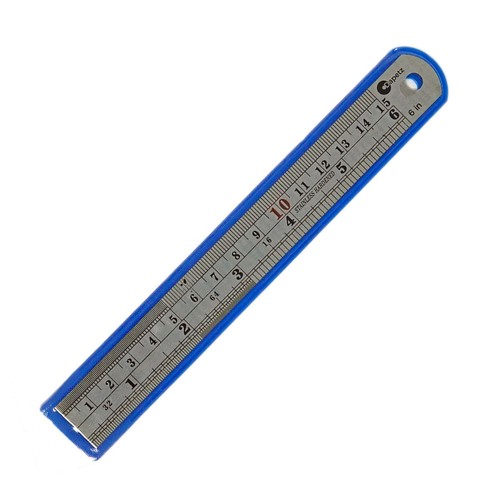 Stainless Steel Metal Ruler | Metric & Imperial | 6" 15cm 150mm ...