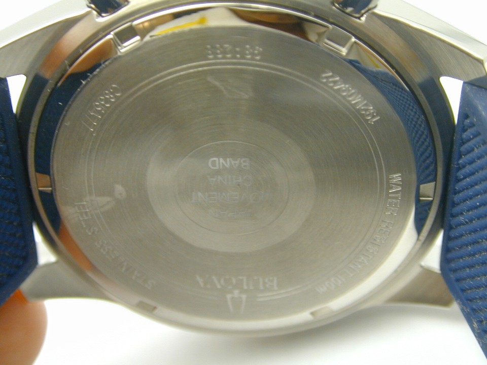 BULOVA 98A288 PEPSI BEZEL CHRONOGRAPH NEW UNWORN UNUSED WITH TAG, NO ...