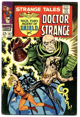 STRANGE TALES #157 VG/F, Jim Steranko Nick Fury, Dr. Stange, Marvel ...