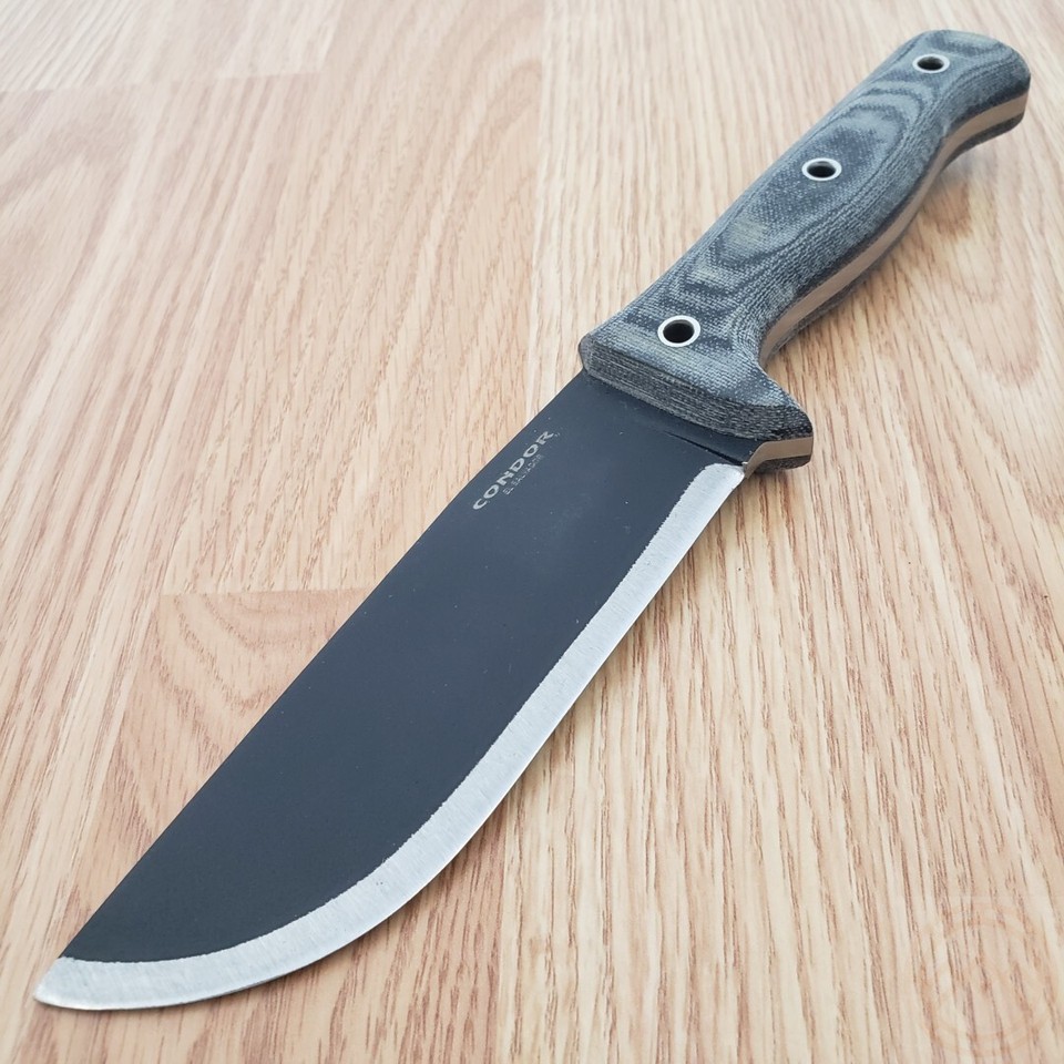 Condor Crotalus Fixed Knife 6.63" 1075HC Steel Full Tang Blade Micarta ...
