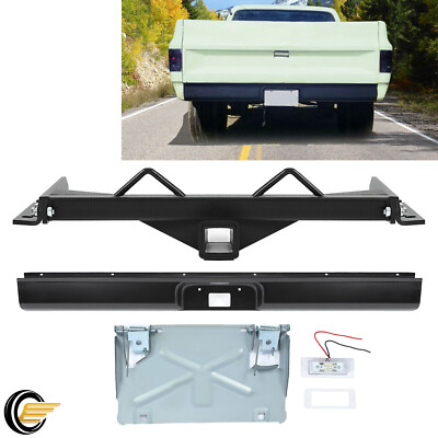 1973-1987 Chevy C10 Hidden Hitch and Roll Pan Kit with Light & Flip ...