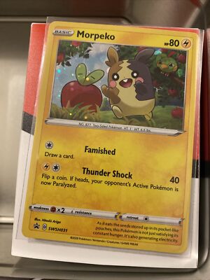 Morpeko SWSH031 Black Star Promo Holo Pokemon Card Near Mint NM | eBay