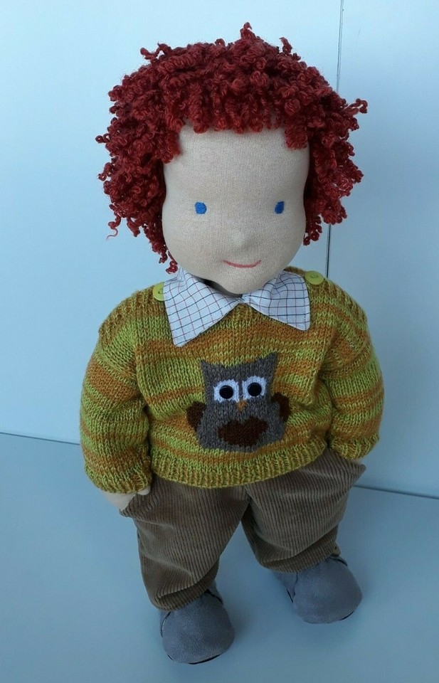 Waldorf boy doll 17 inch, Rag doll, Handmade toys, Gift for kids | eBay