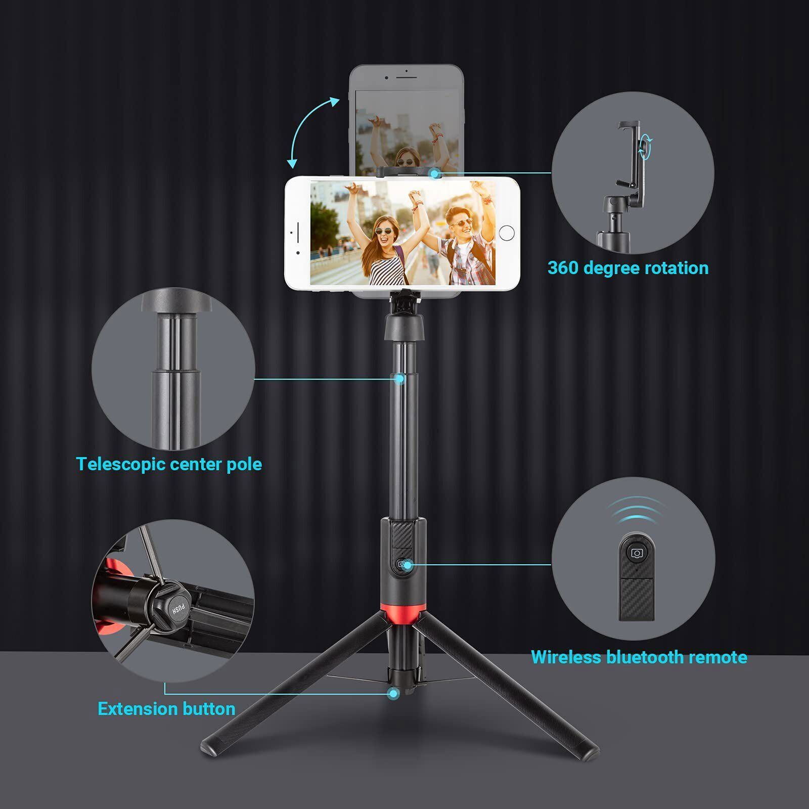 SmallRig Phone Selfie Stick Tripod Stand with Bluetooth Remote for ...