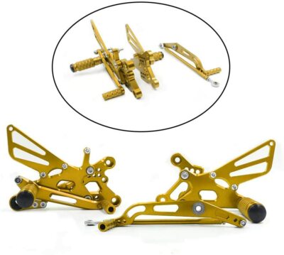 Adjustable Rearset Foot Pegs Fits Yamaha YZF R6 2006 - 2016 Footrests ...